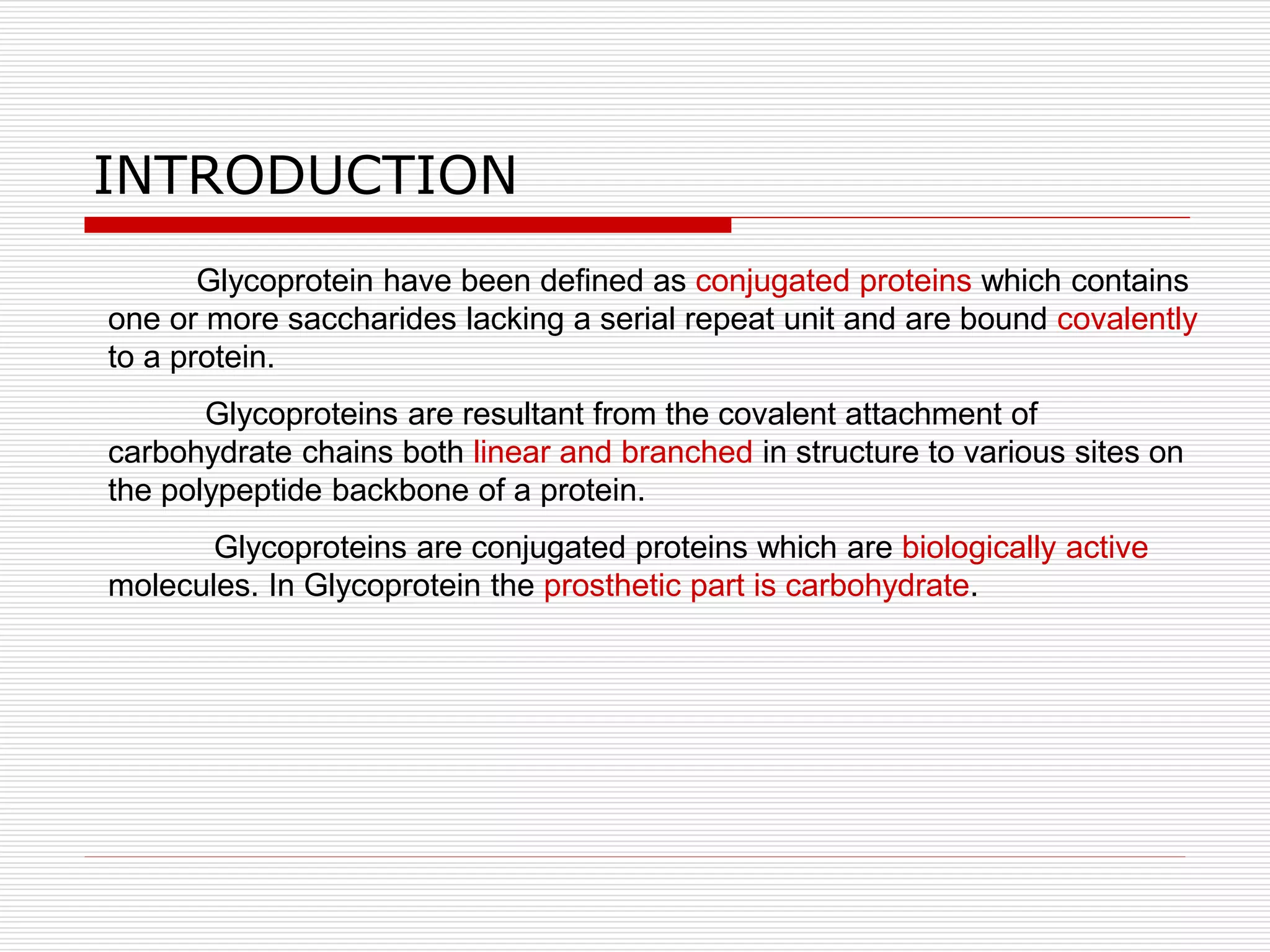 Glycoprotein by KK Sahu sir | PPT