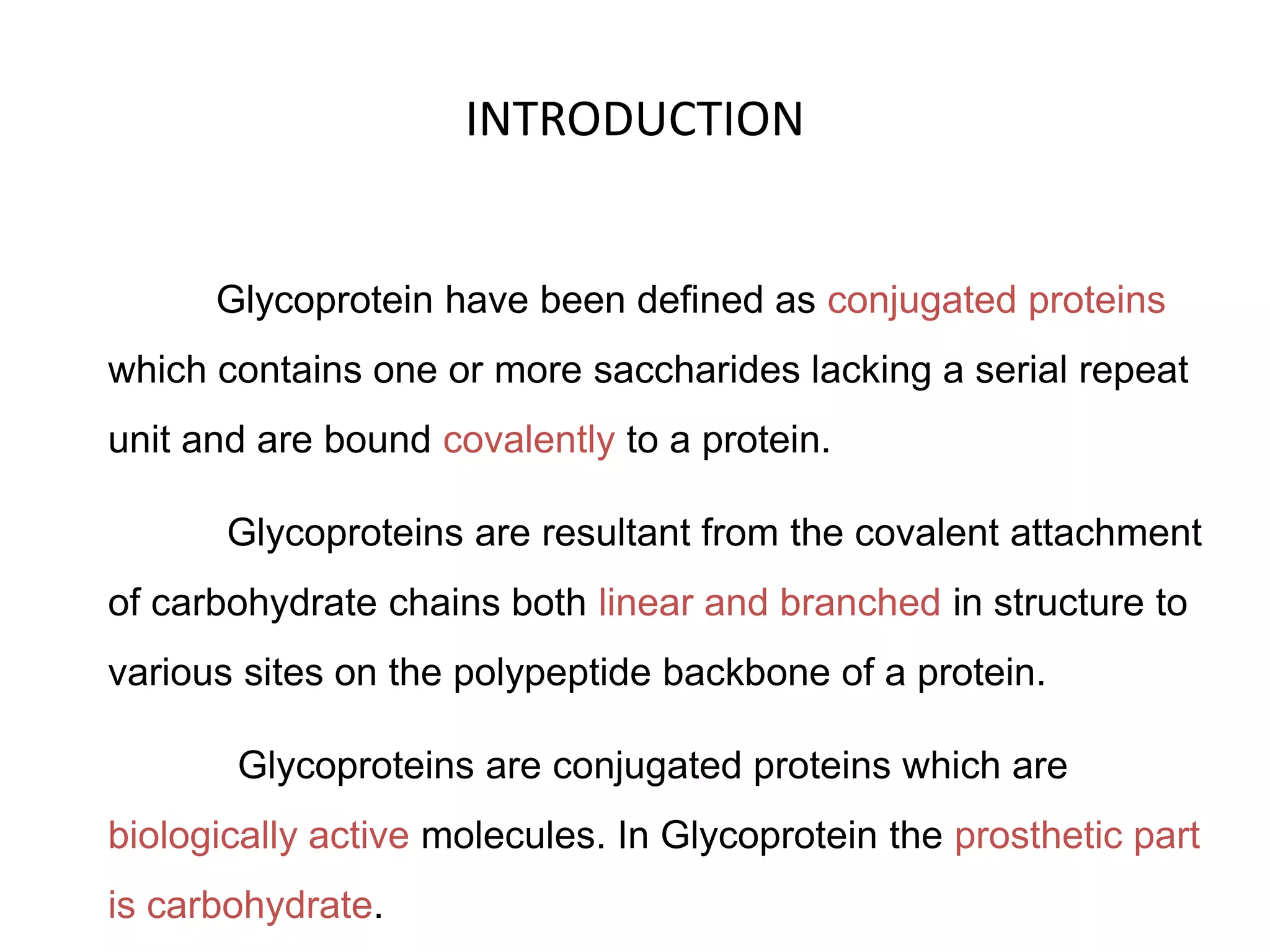 Glycoprotein, lipoprotein, structure and function | PPT