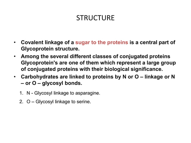 Glycoprotein, lipoprotein, structure and function | PPT | Chemistry ...