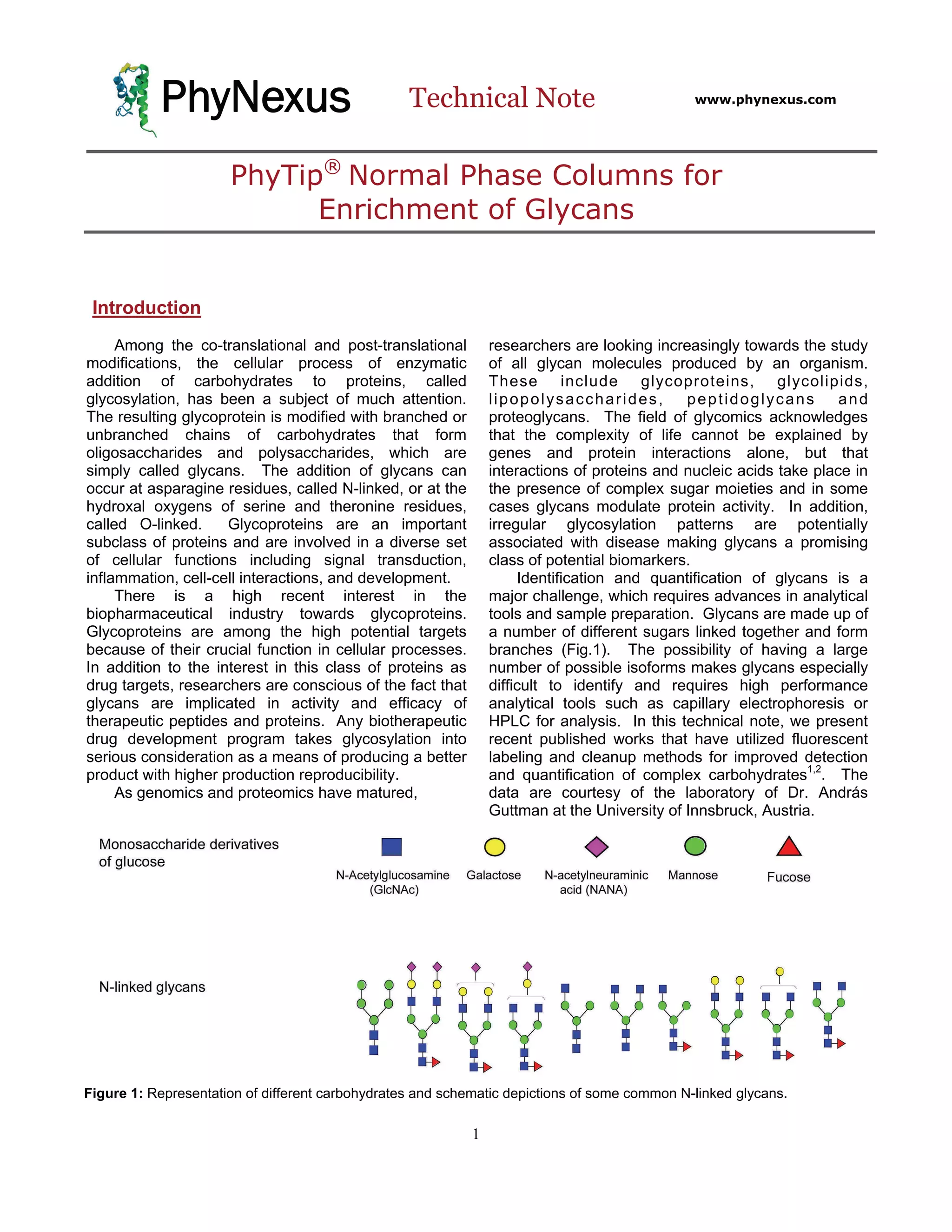 Antibody Glycan Analysis with Normal Phase PhyTip Columns | PDF