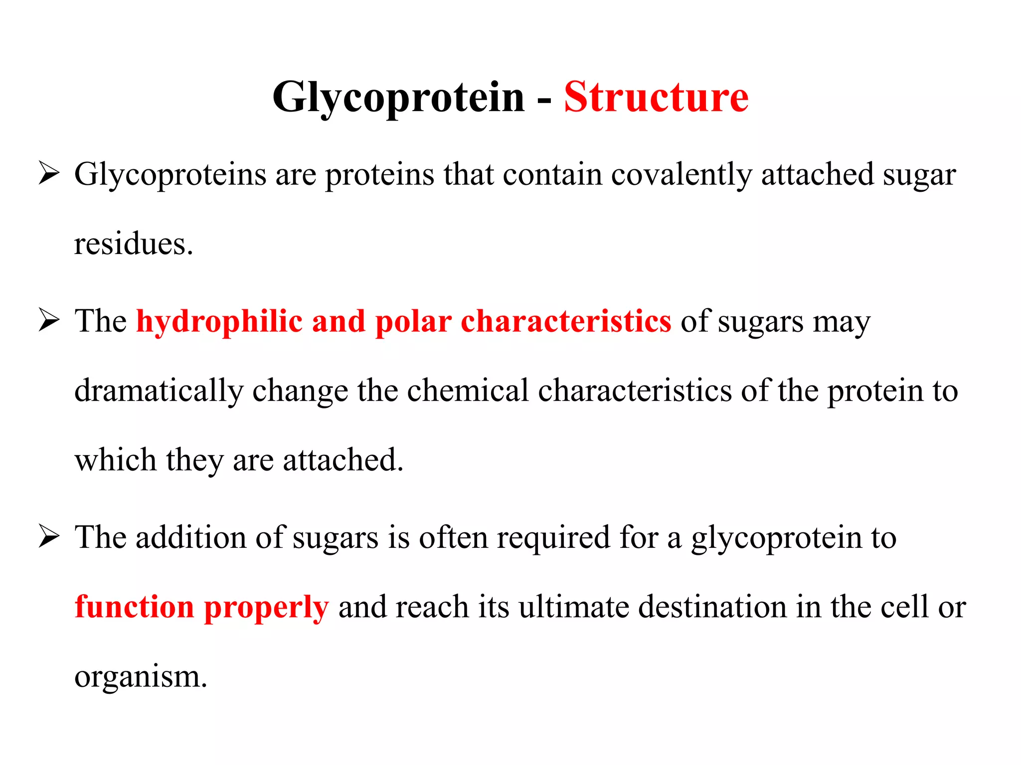Glycoproteins and lectin ( Conjugated Carbohydrate) | PPTX | Blood Disorders | Diseases and ...