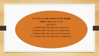 Glycosides | PPTX