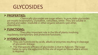 Glycosides | PPTX