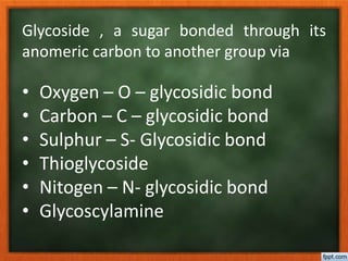 Glycosides | PPTX
