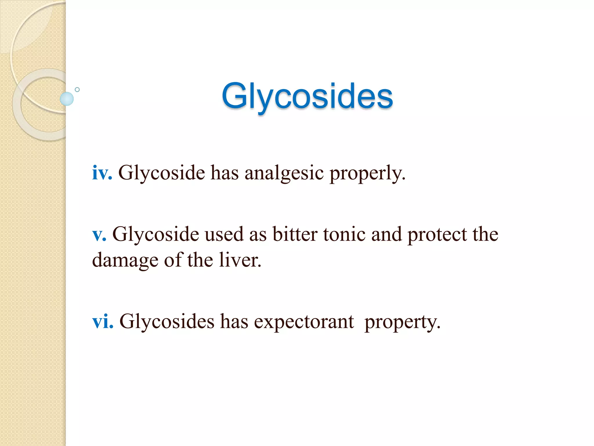 Glycosides | PPTX