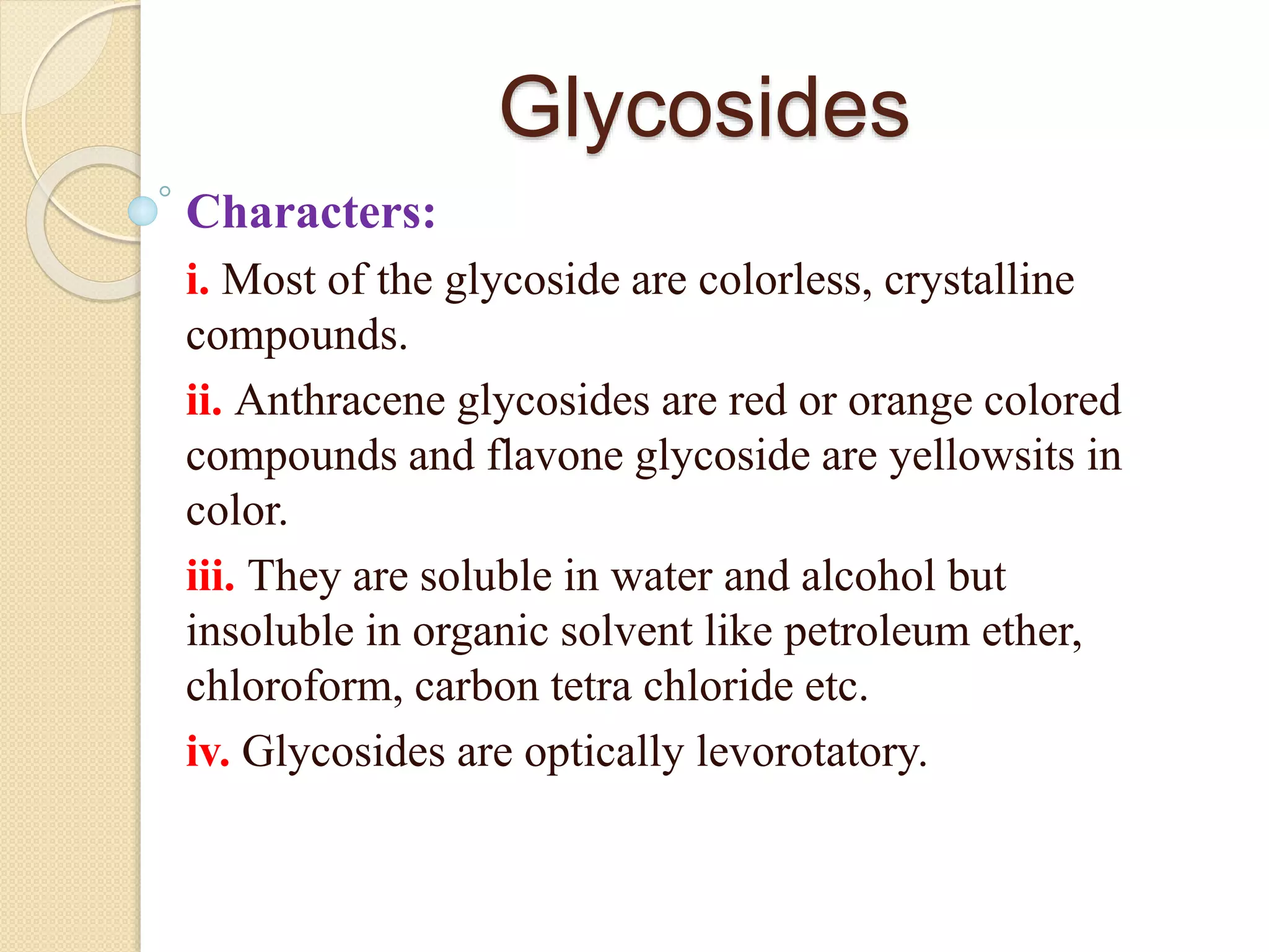 Glycosides | PPTX
