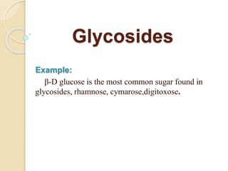 Glycosides | PPTX