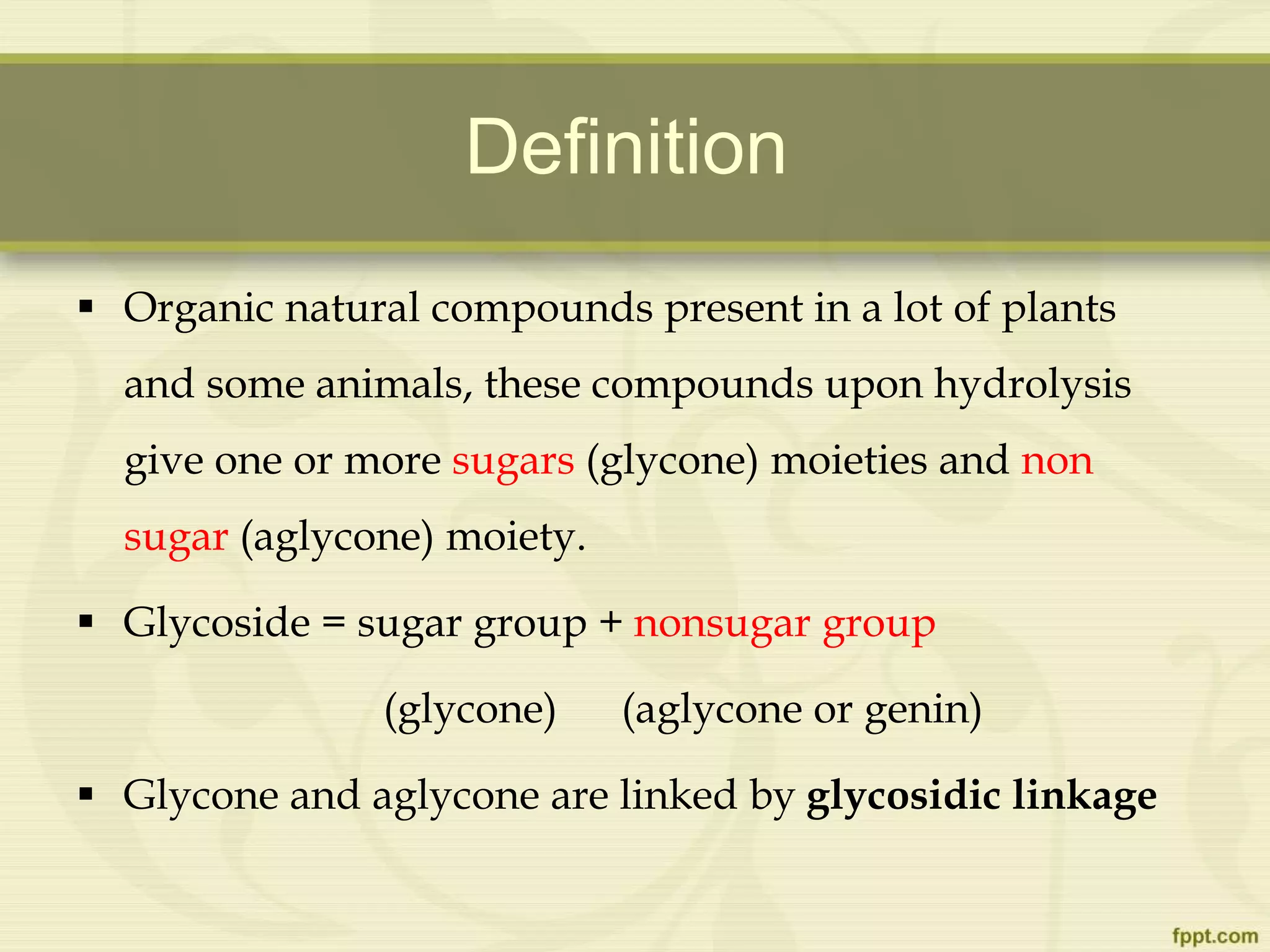Glycosides | PPT