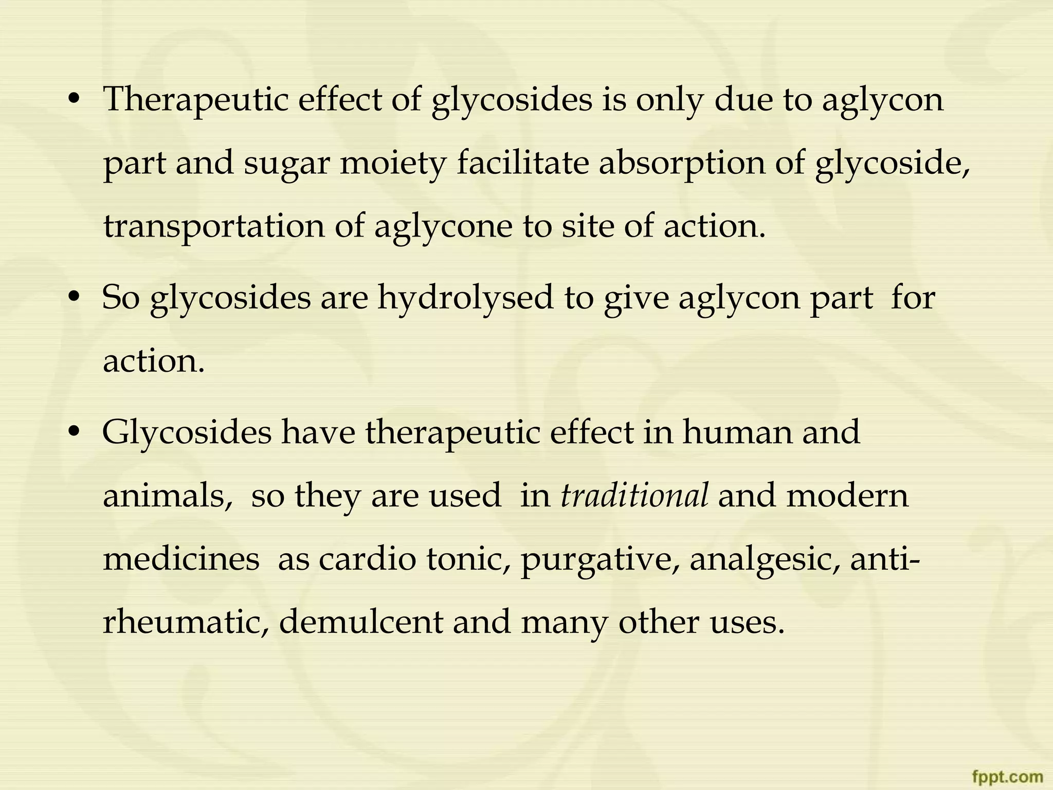 Glycosides | PPT