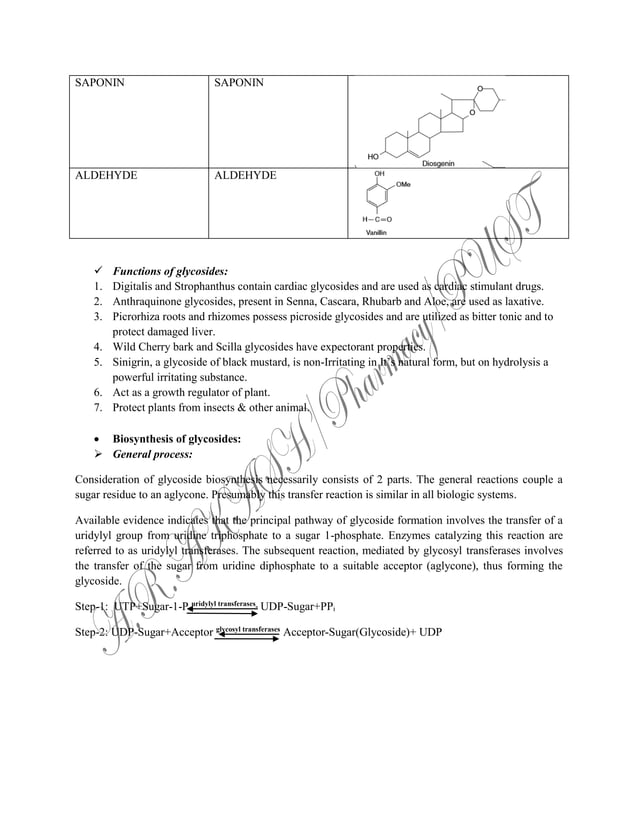 Glycosides | PDF