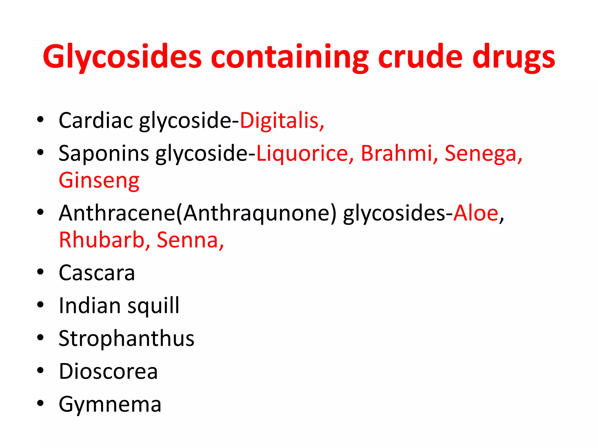 Glycosides | PPTX