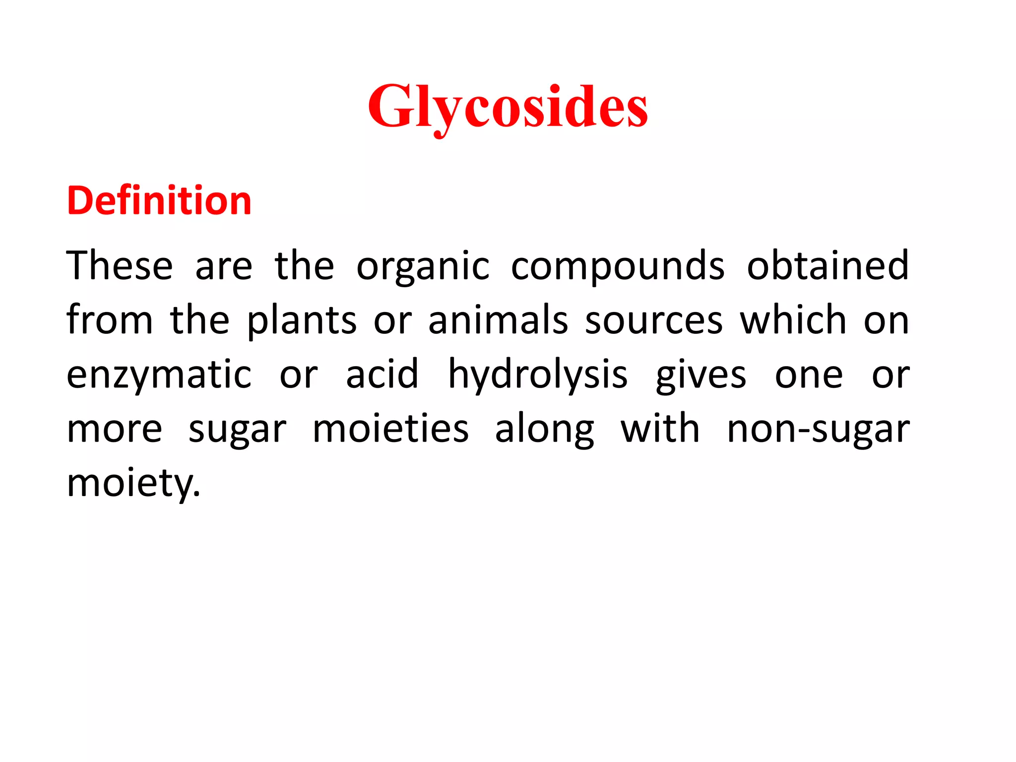 Glycosides | PPTX
