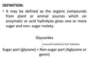 Glycosides | PPTX