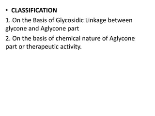 Glycosides | PPTX