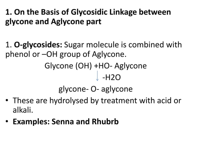 Glycosides | PPTX | Chemistry | Science