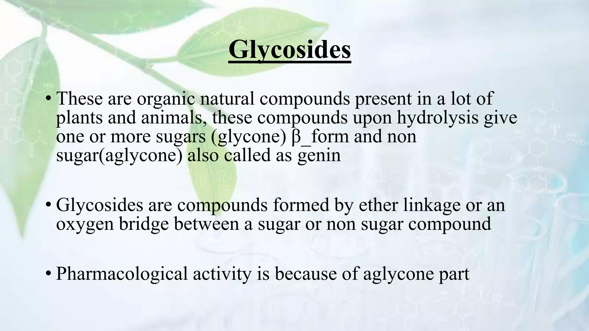 Glycosides | PPT