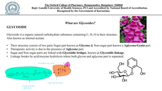 Glycosides | PPTX
