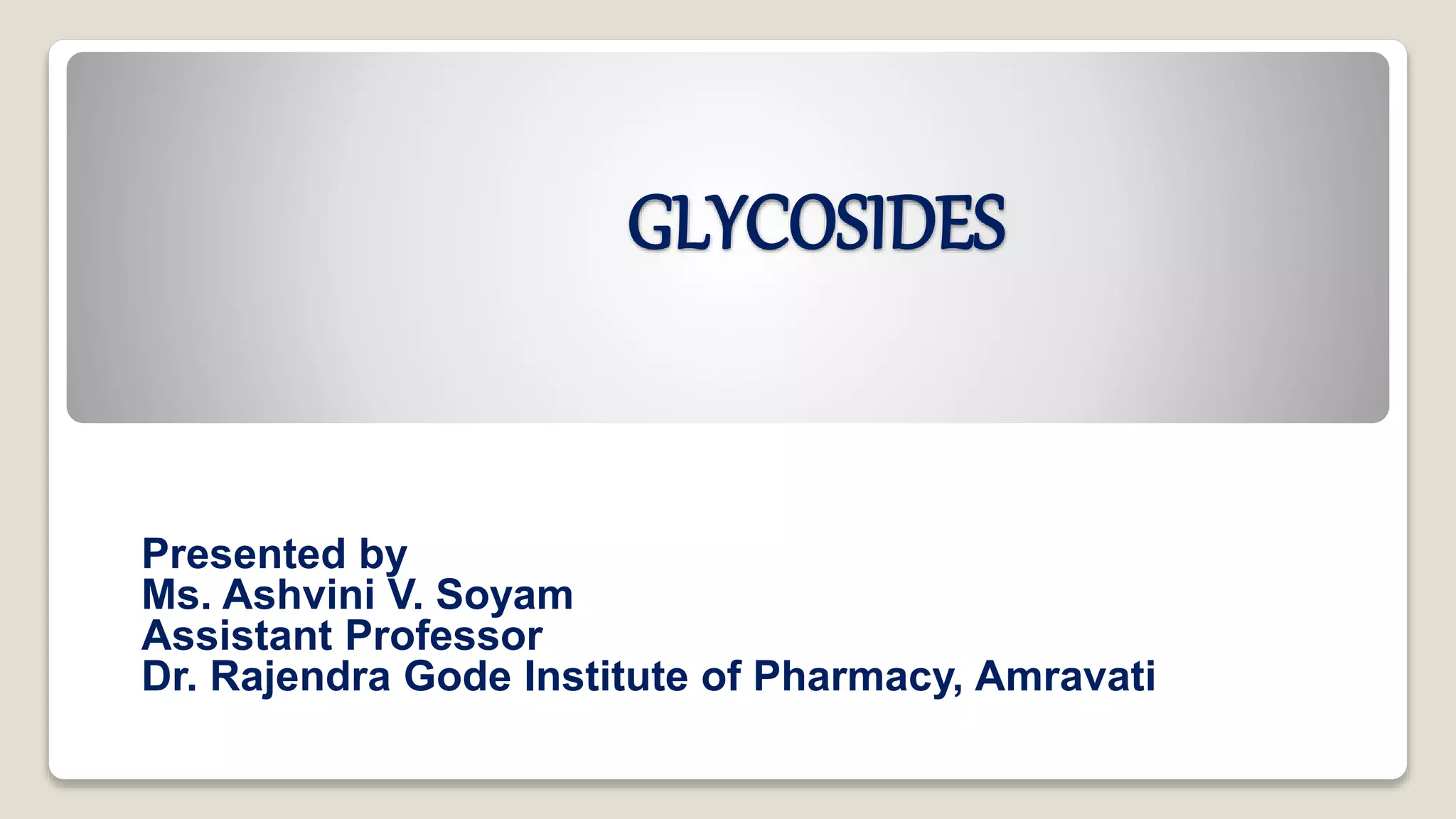 Glycosides.pptx