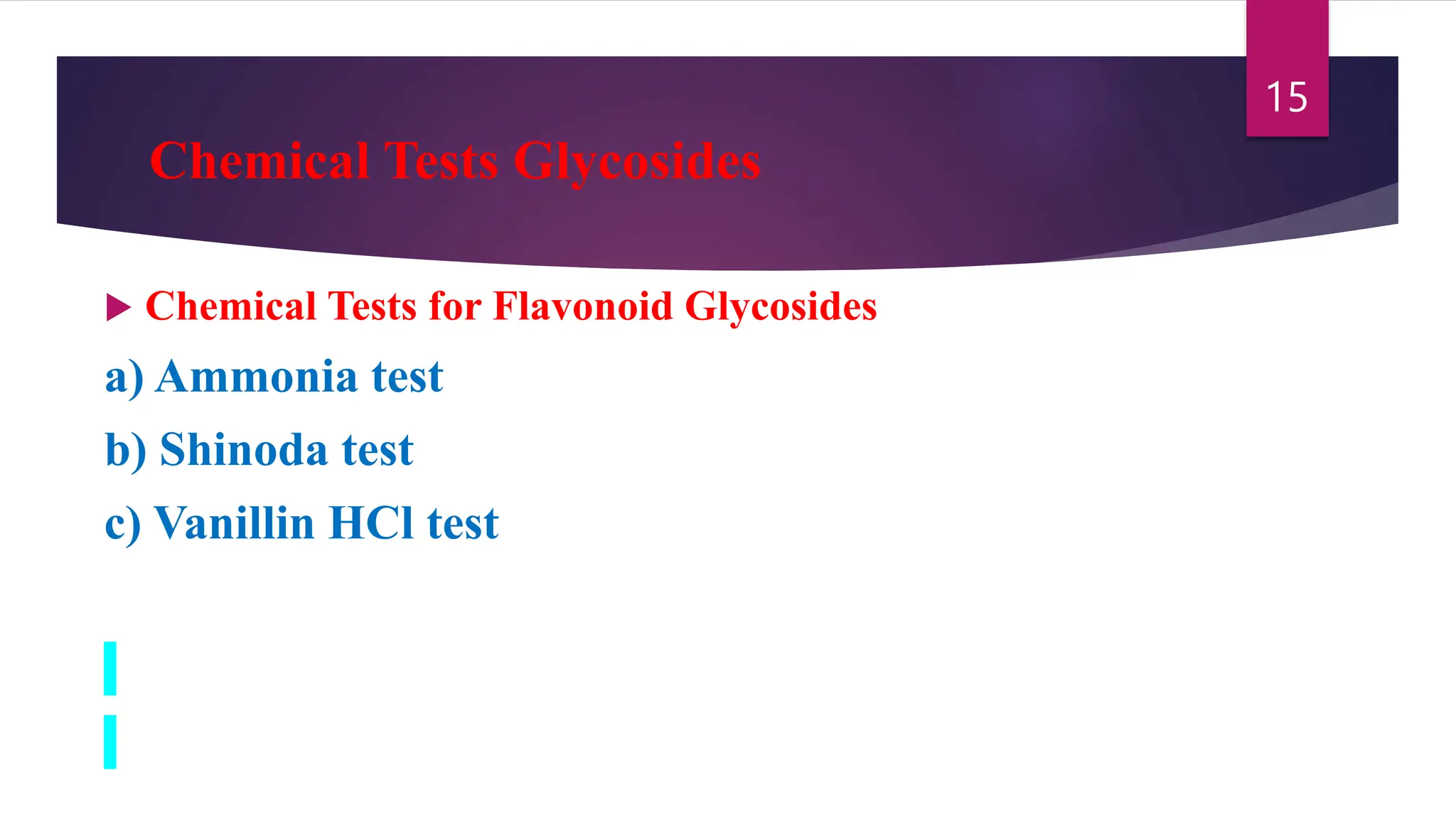GLYCOSIDES Classification Of GLYCOSIDES Chemical Tests Glycosides | PPTX