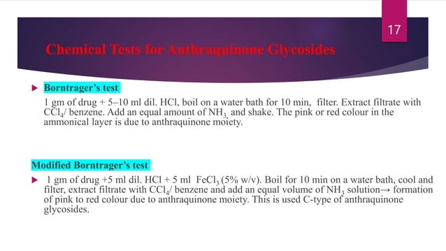 GLYCOSIDES Classification Of GLYCOSIDES Chemical Tests Glycosides ...