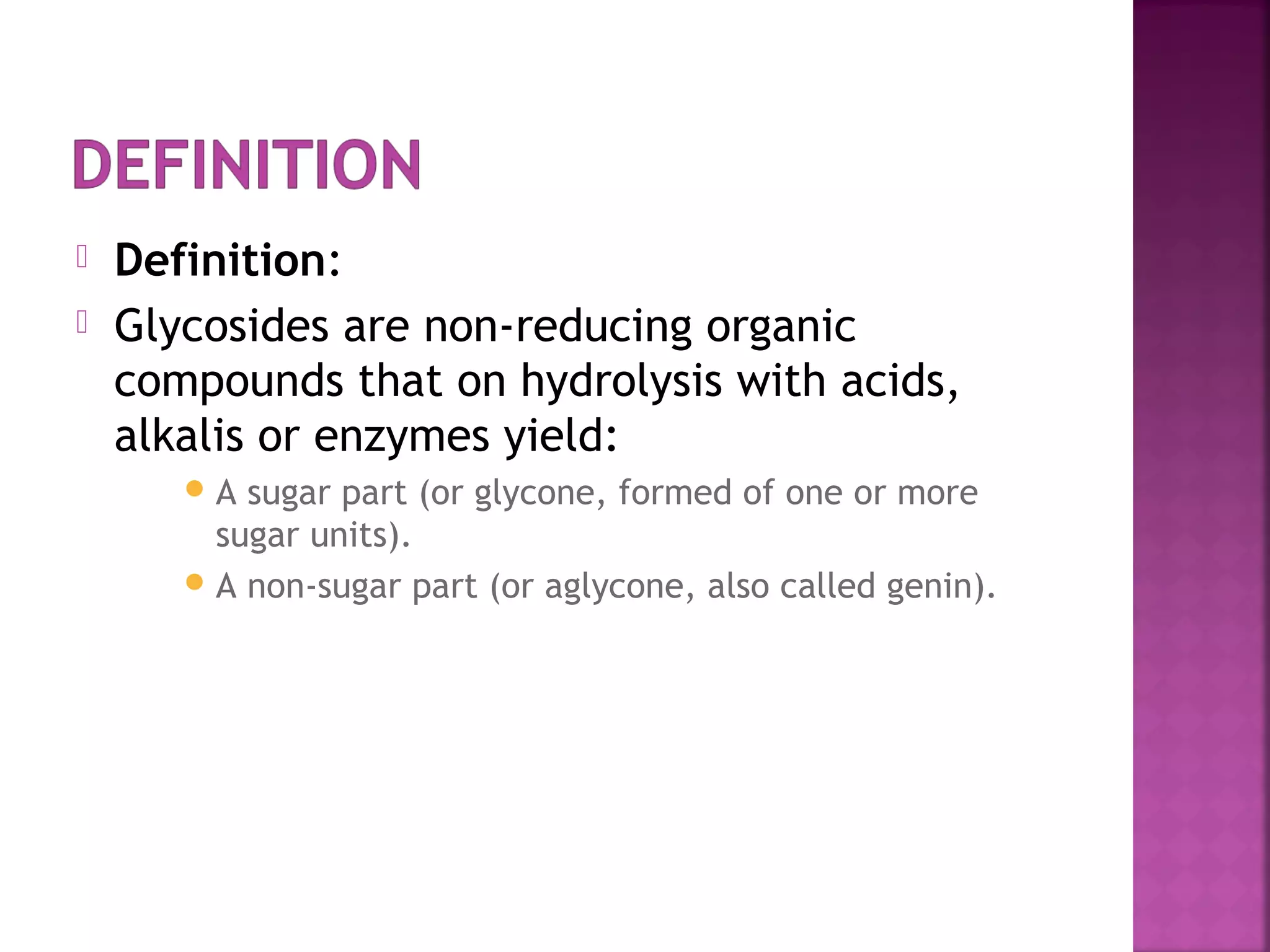 Glycosides | PPT