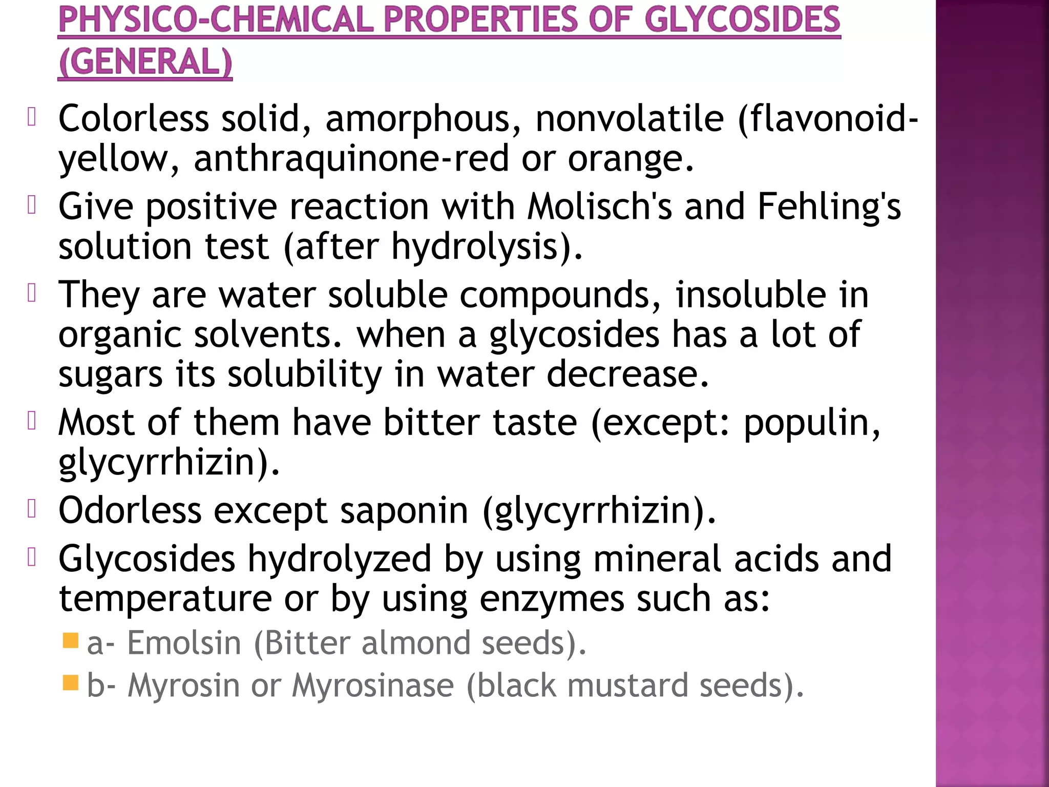 Glycosides | PPT