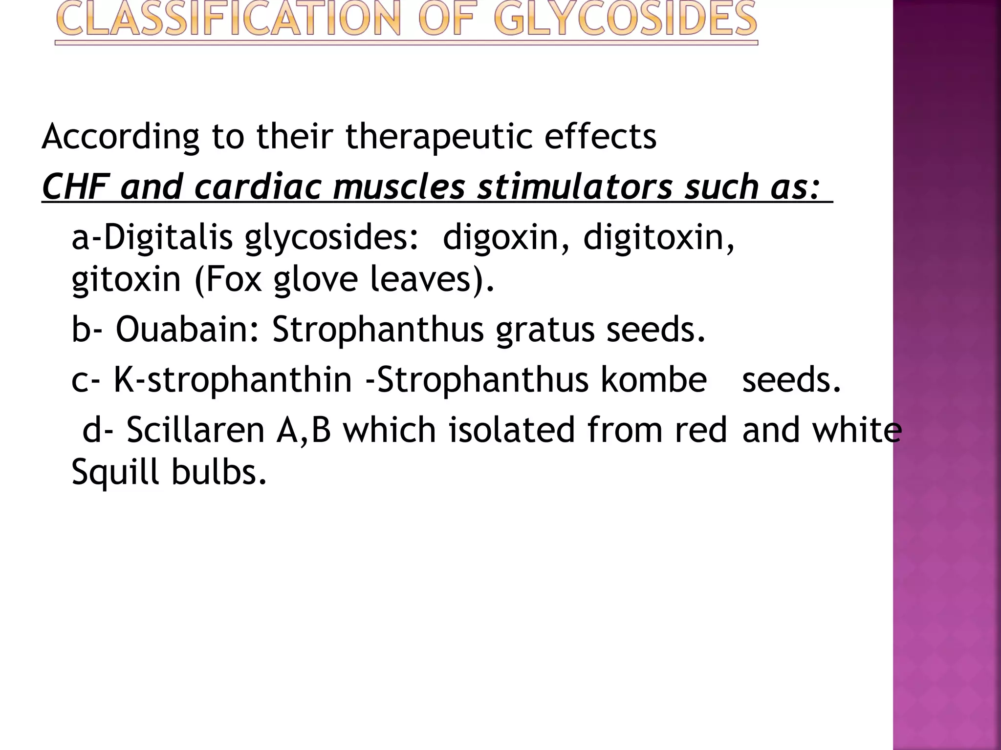 Glycosides | PPT