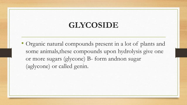 CHEMICAL TESTS FOR GLYCOSIDES AND ALKALOIDS.pptx | Chemistry | Science