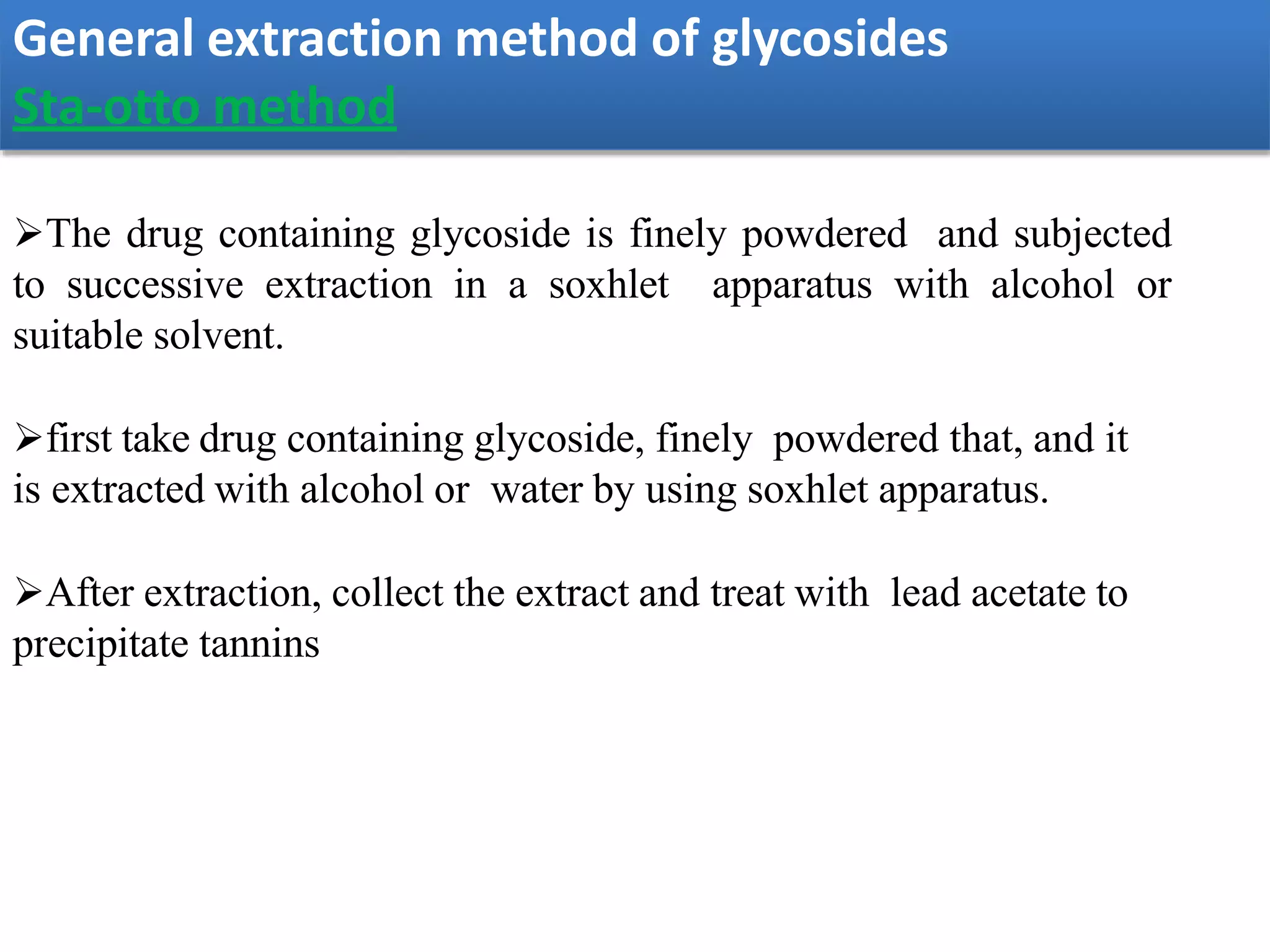 Pharmacognosy- Glycosides | PPTX