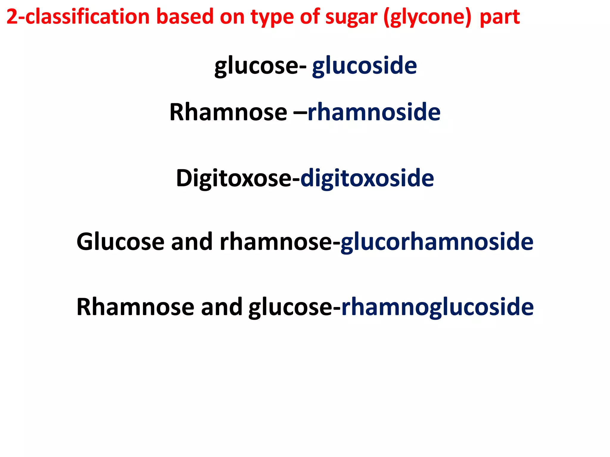 Pharmacognosy- Glycosides | PPTX