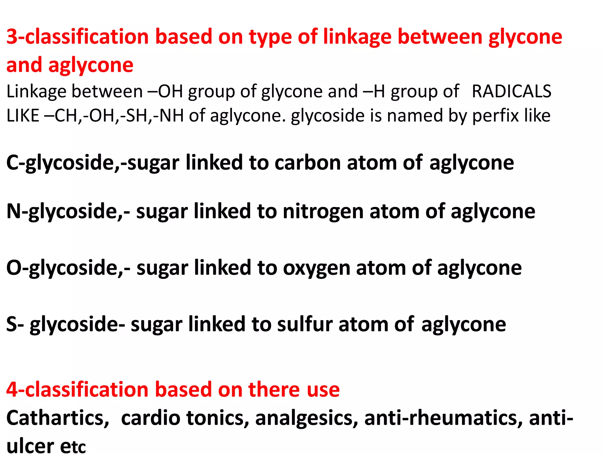 Pharmacognosy- Glycosides | PPTX