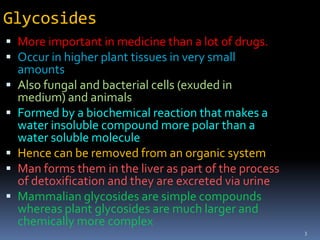 Glycosides introduction | PPTX