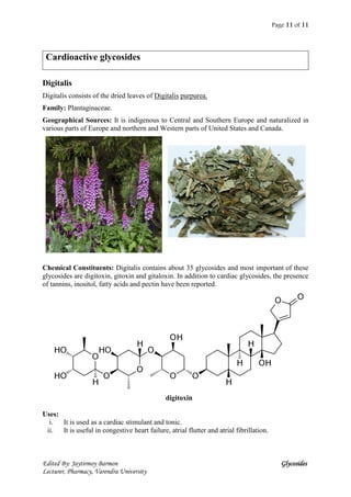 Glycosides Note | PDF