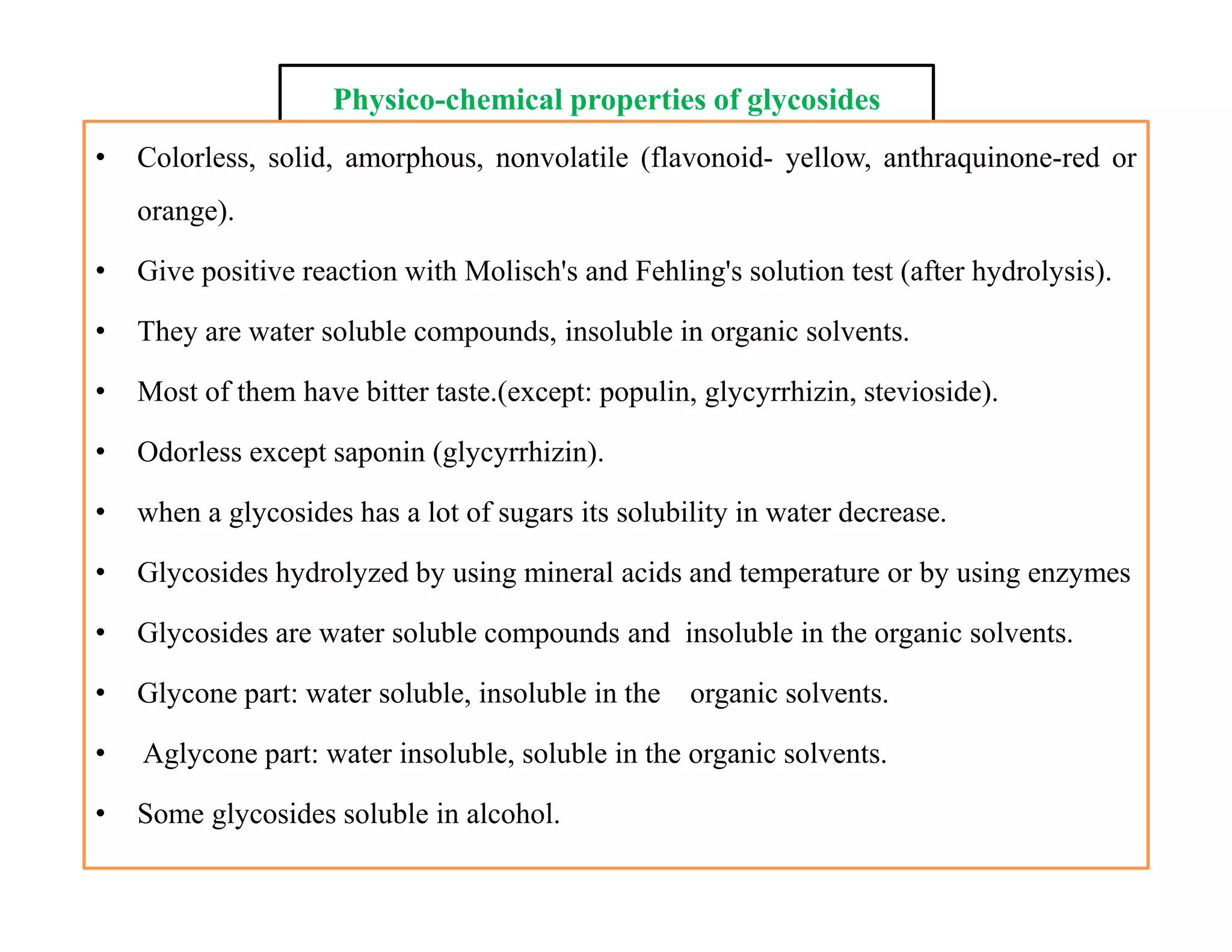 GLYCOSIDES | PDF