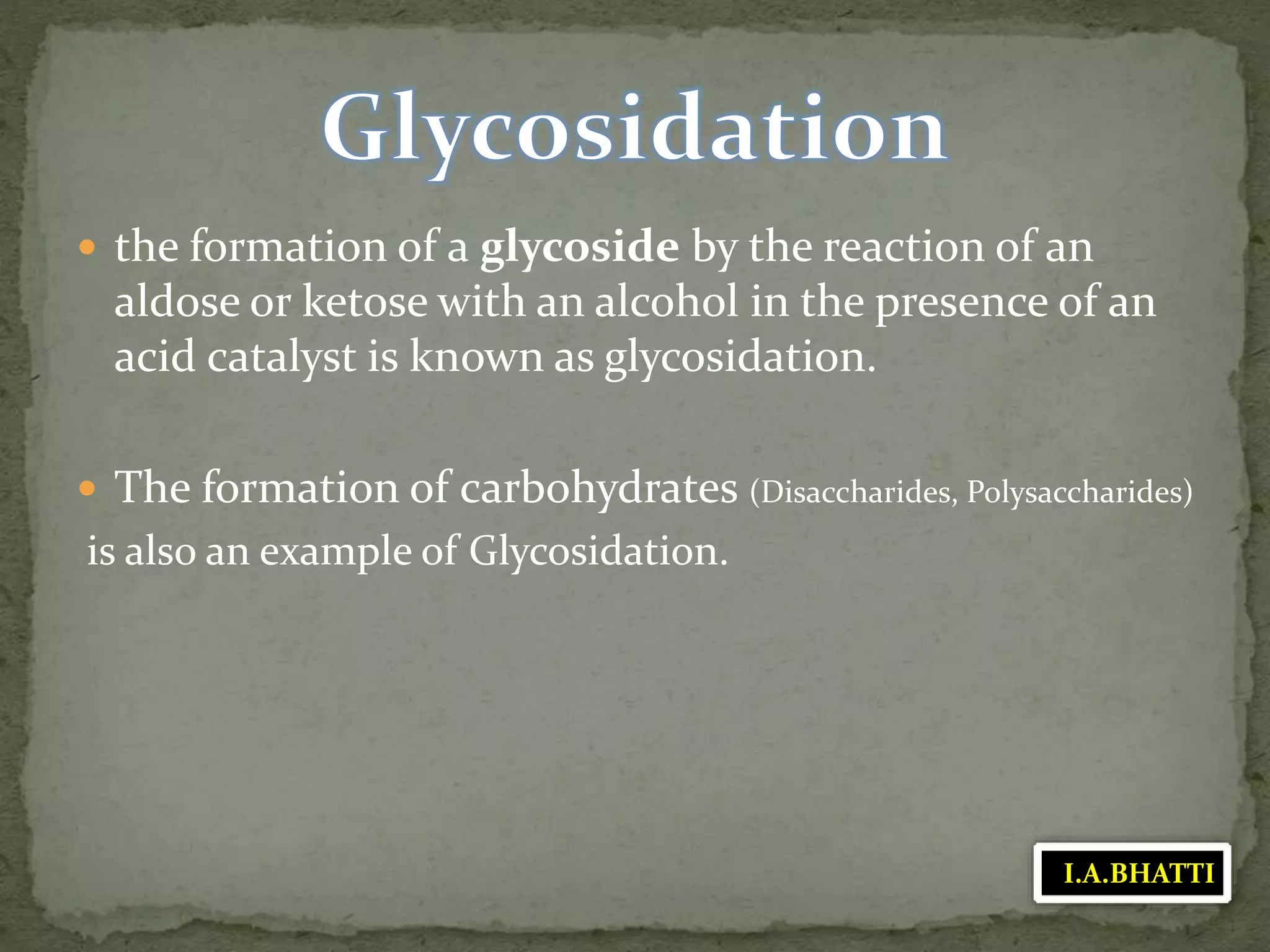 Glycosidic bonding | PPTX
