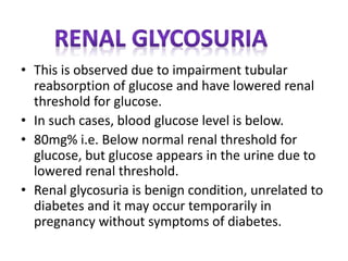 Glycosuria | PPT
