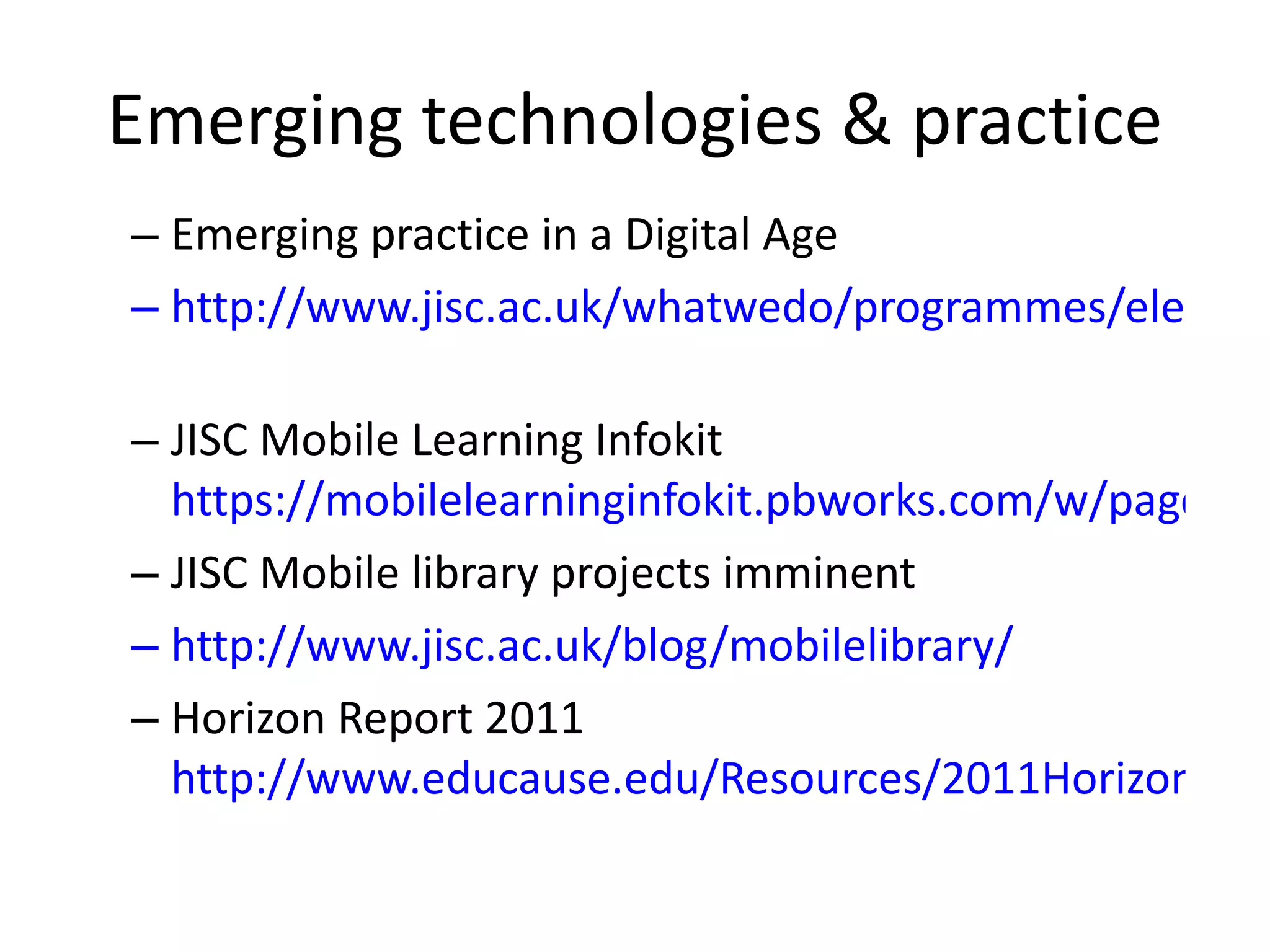 Digital literacies supporting learning | PPT