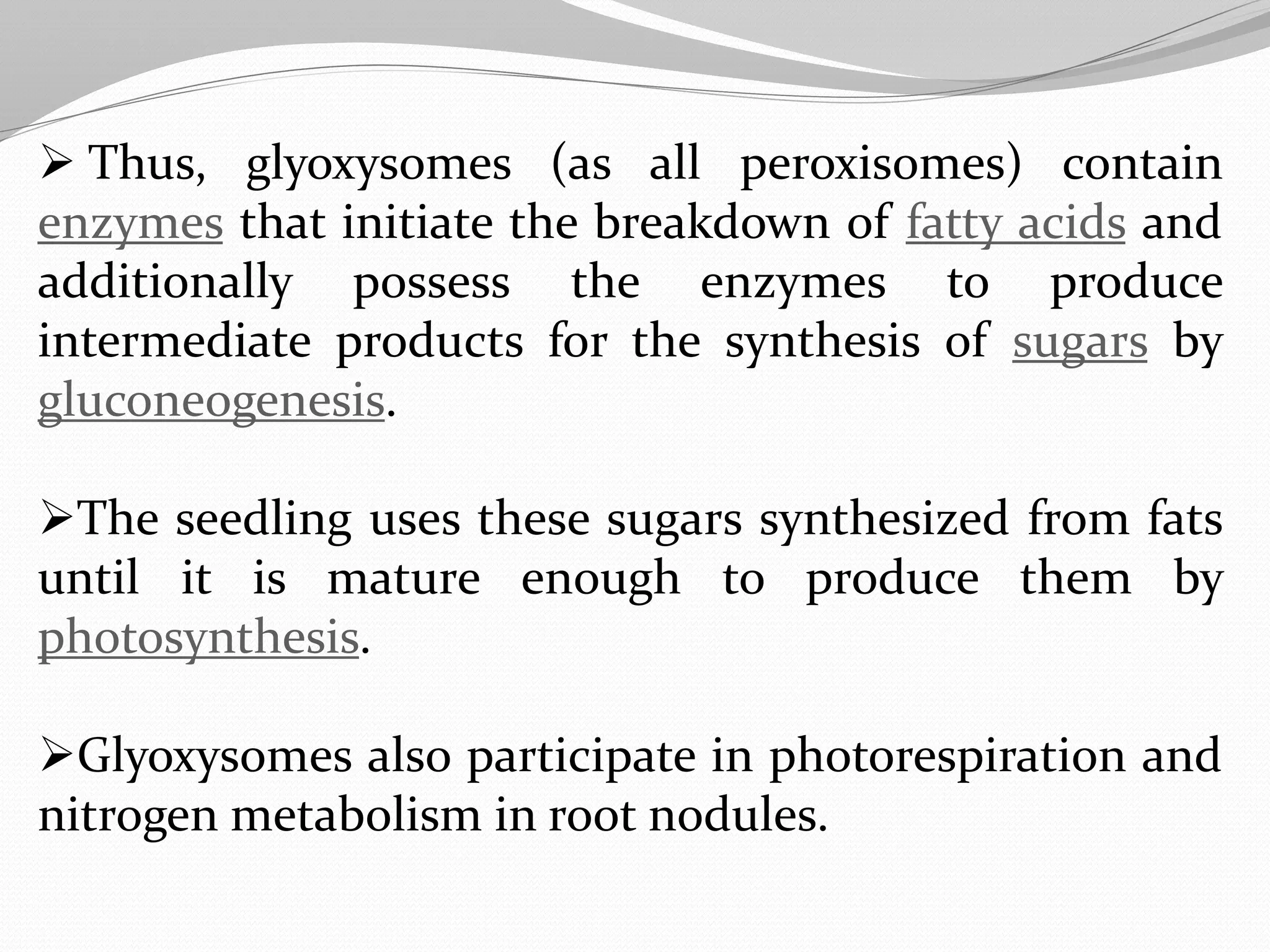 Glyoxysomes | PDF