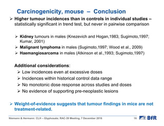 Harmonised Classification and Labelling: Data on Glyphosate for ...