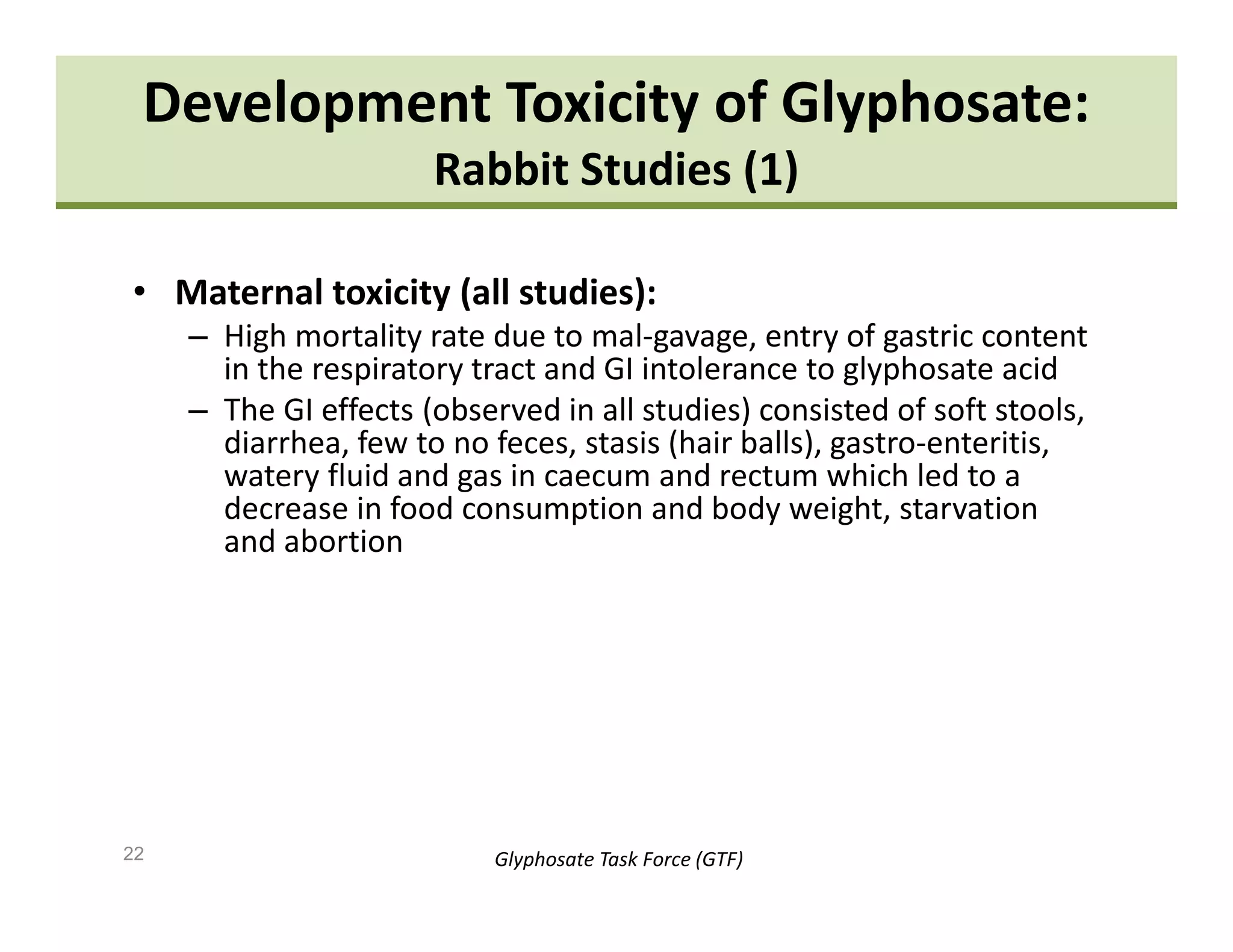Hazard Assessment of Glyphosate Carcinogenicity and Reproductive ...
