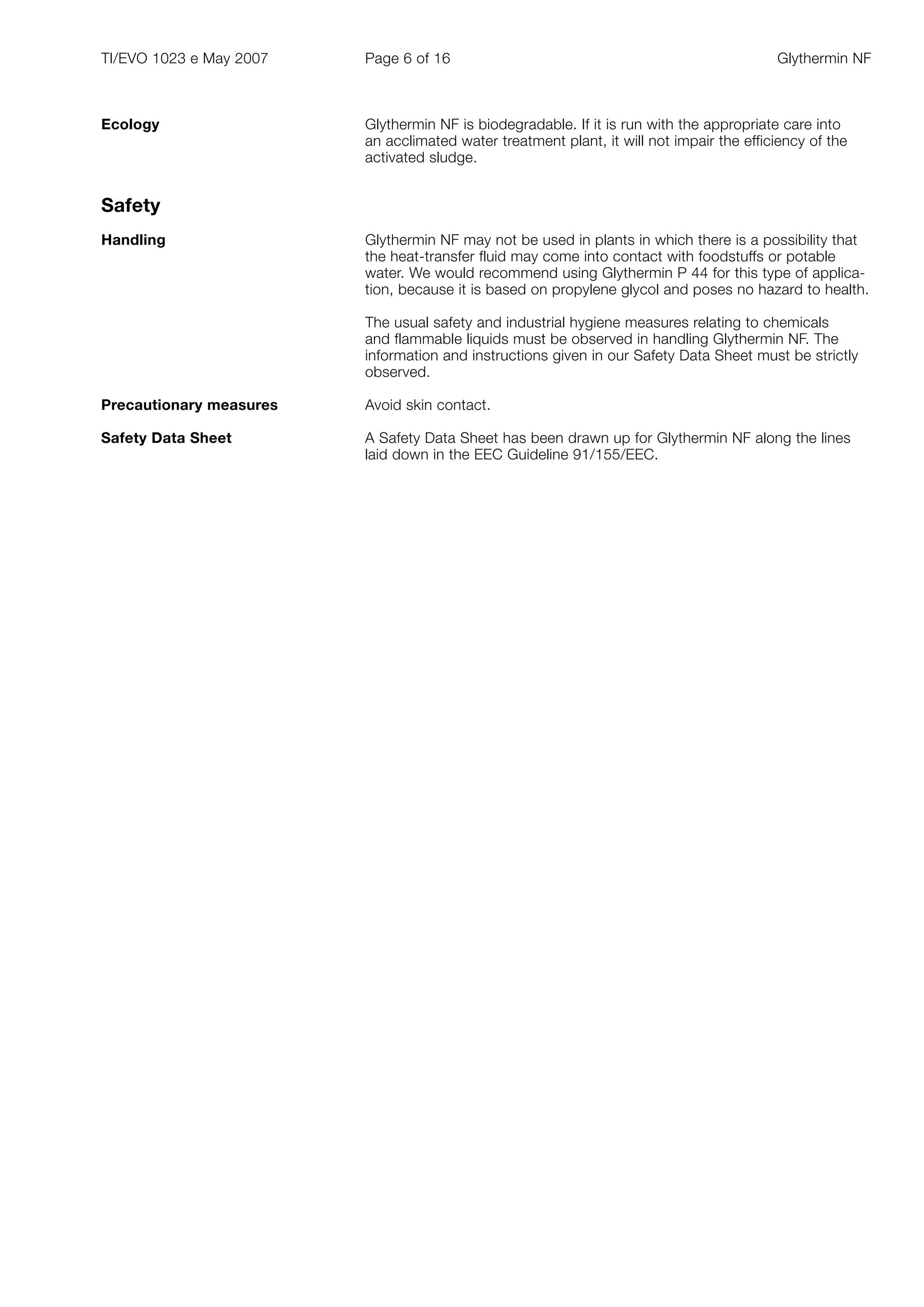 BASF Glythermin nf tds | PDF