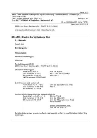 Basf Glythermin nf msds tr | PDF