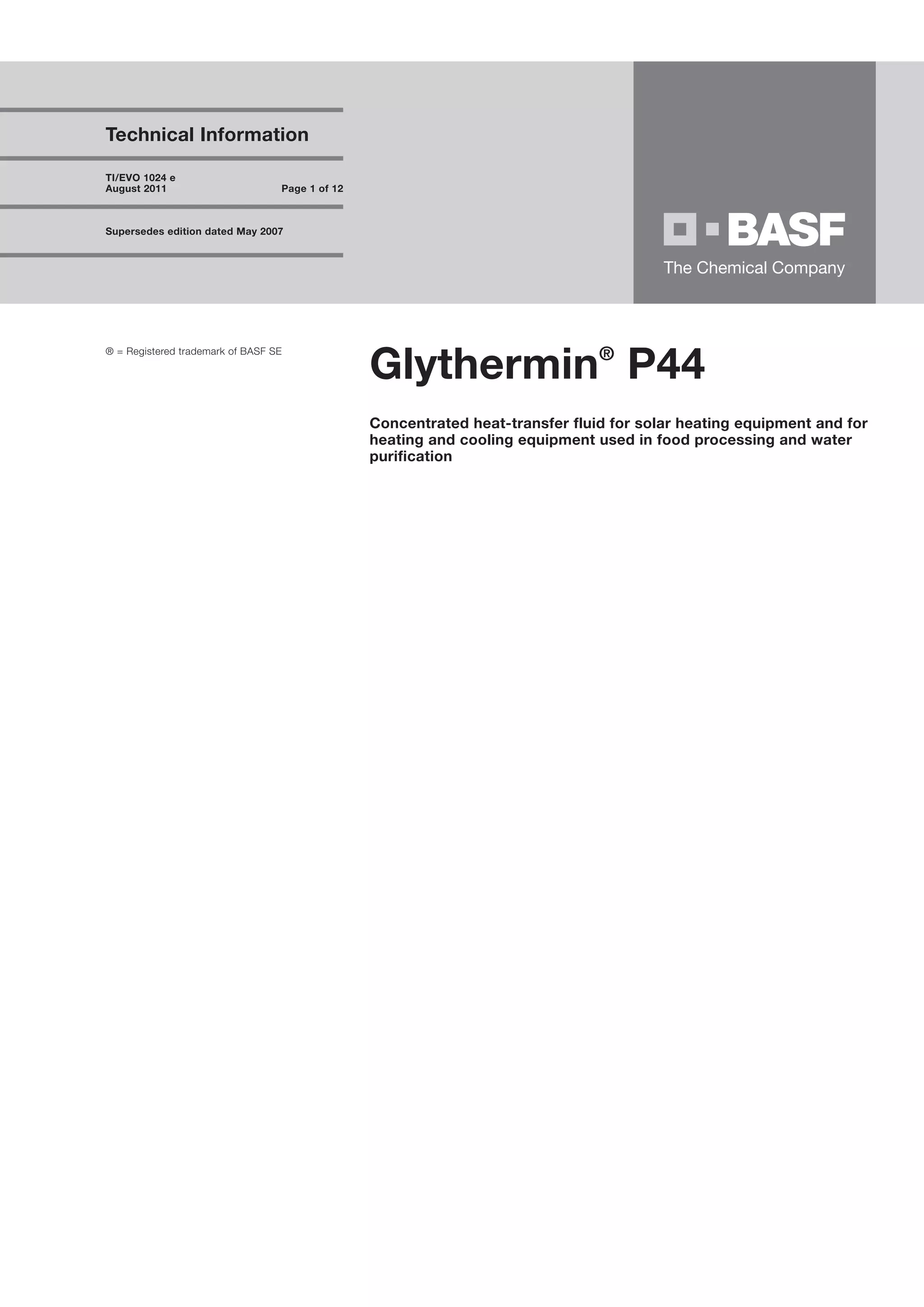 BASF Glythermin p44 | PDF
