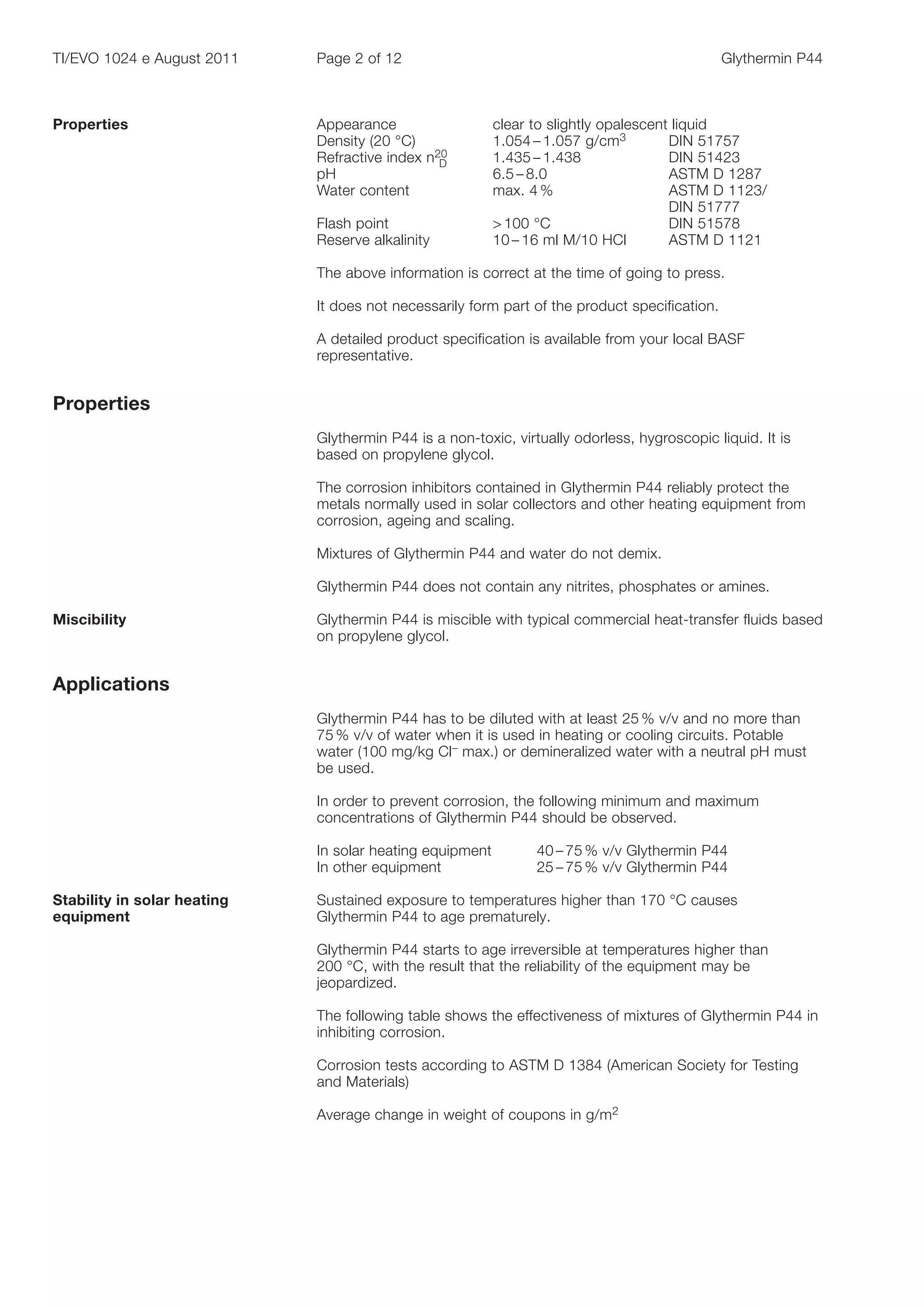 BASF Glythermin p44 | PDF