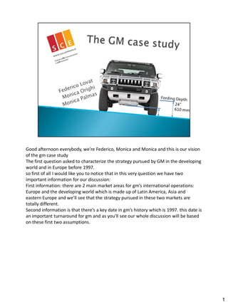 Gm case study | PDF