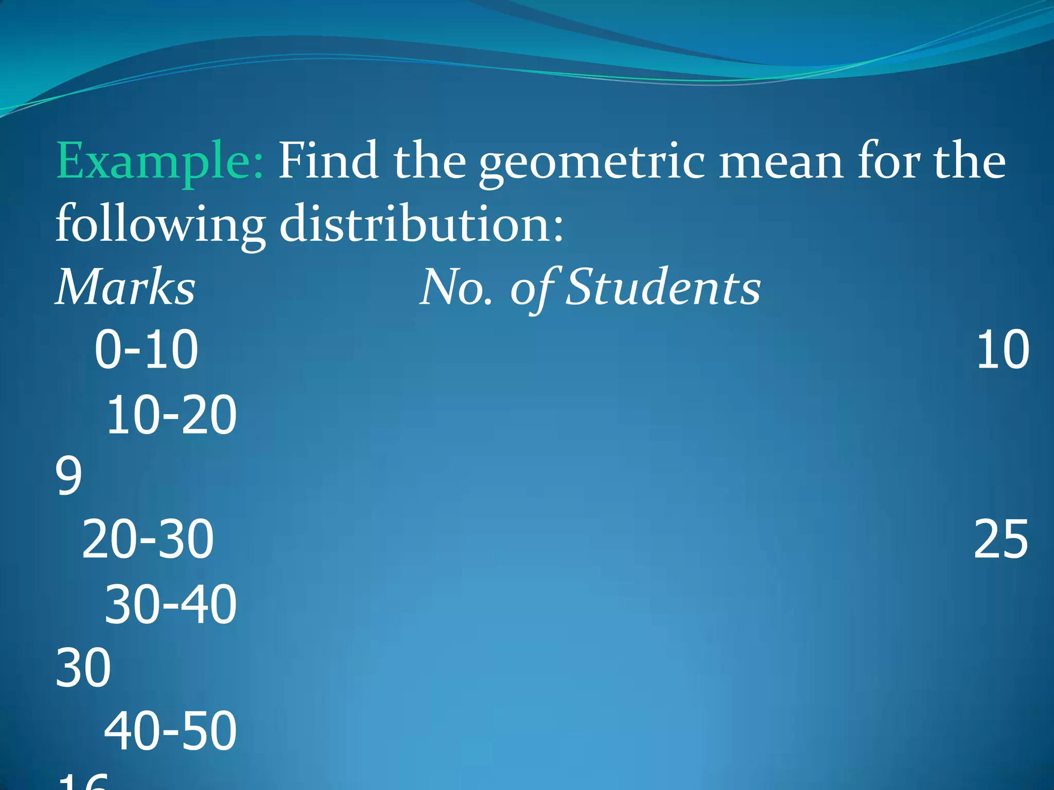 Geometric Mean | PPTX