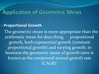 Geometric Mean | PPTX