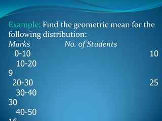 Geometric Mean | PPTX
