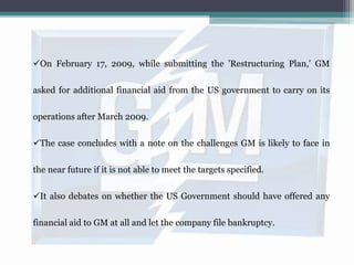 General Motors Case Study | PPTX