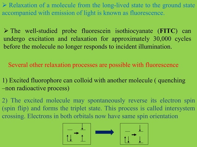 basic principles of fluorescence | PPT